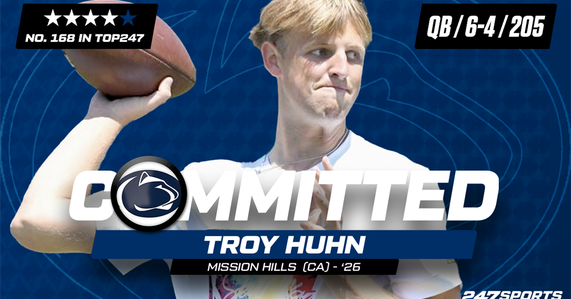 Penn State lands key piece of future in '26 Top247 QB Troy Huhn