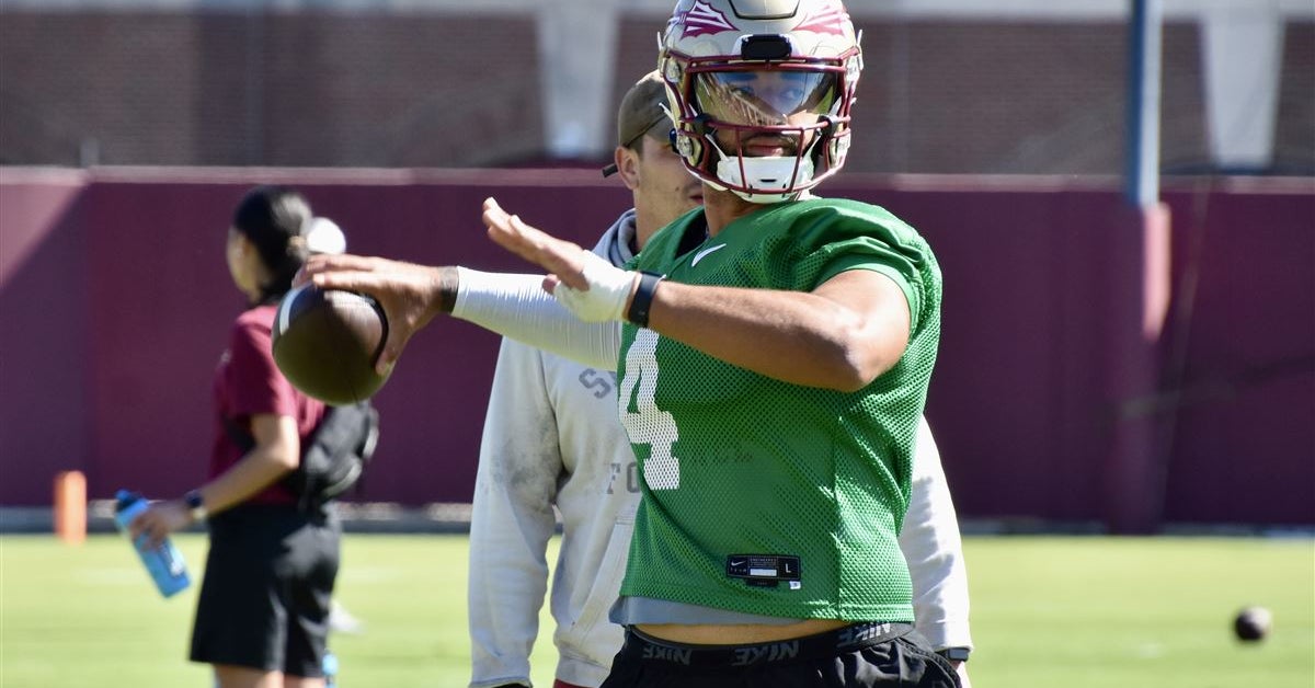 VIDEO: DJU, Malik Benson, others get after it at FSU's second padded ...