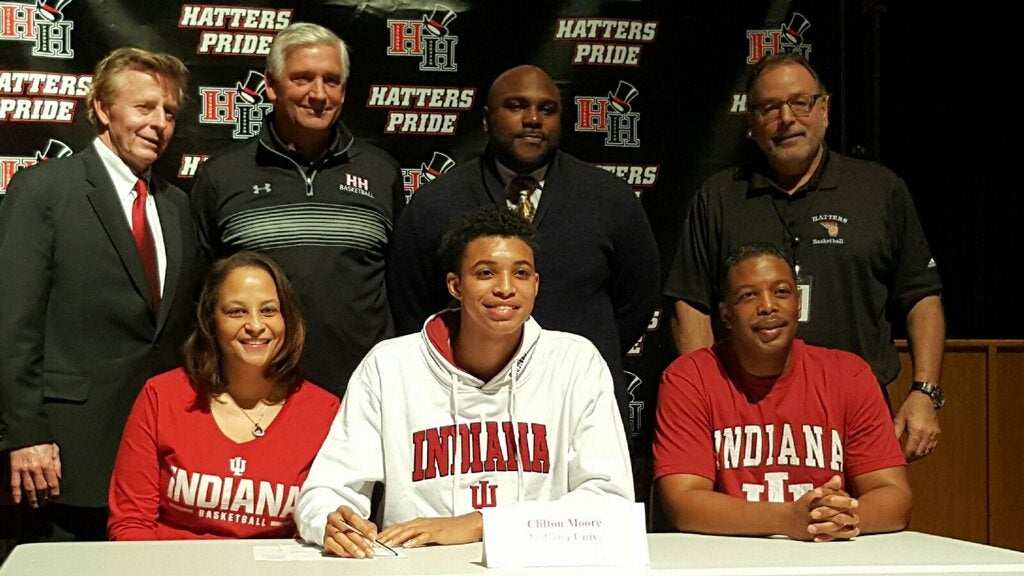 Photos: Clifton Moore signing with Indiana