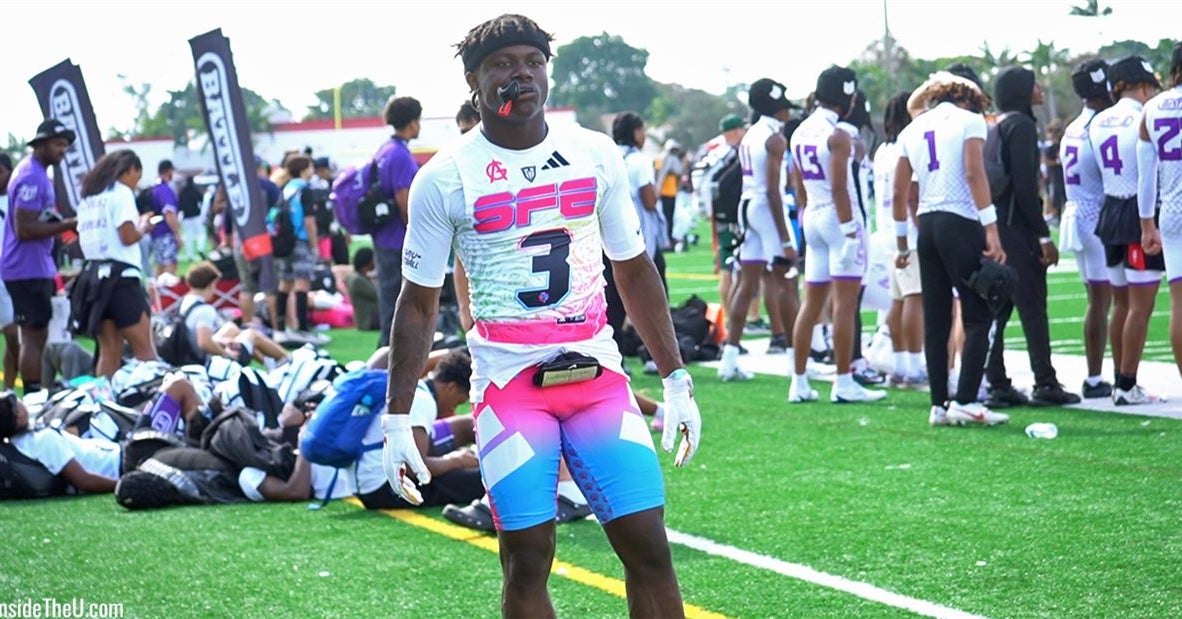 VIDEO: Miami target 2028 WR Eric McFarland at Battle Miami 7v7 Tournament