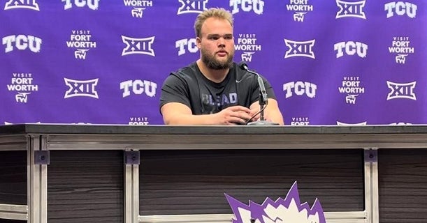 TCU OL Cade Bennett is healthy, discusses upcoming goals