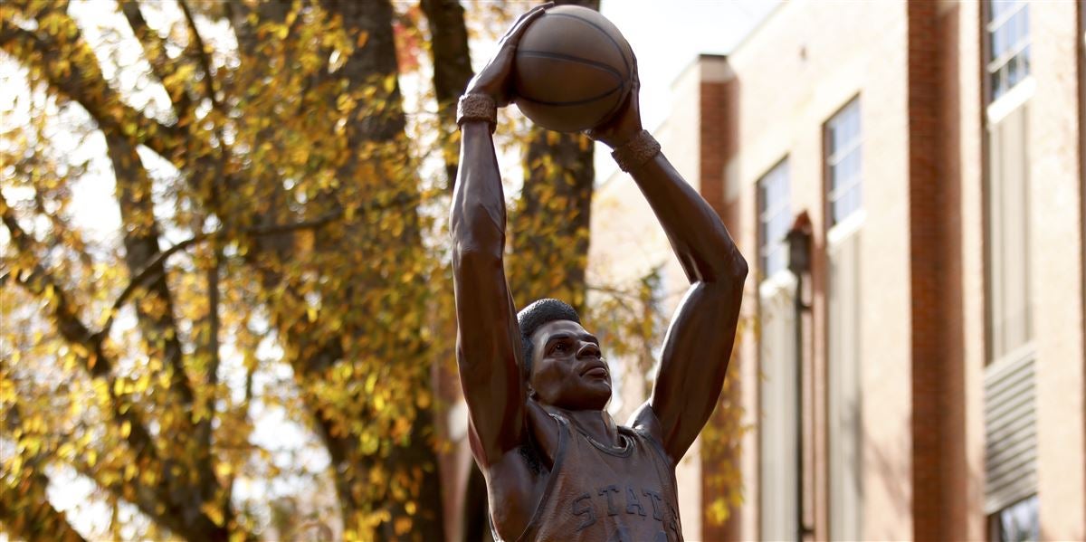 WATCH: NC State unveils David Thompson's statue outside Reynolds Coliseum