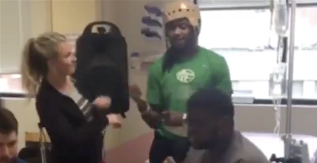 Watch: Derrian Brown dances in recovery after medical emergency
