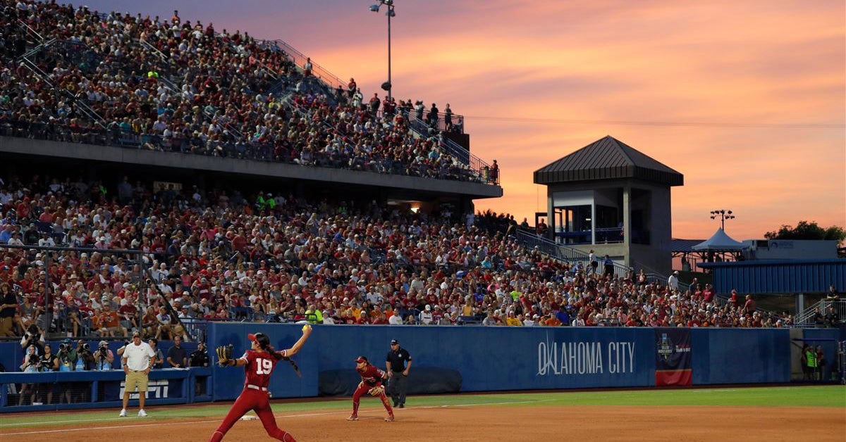 The numbers behind OU-TX record-breaking WCWS Championship Series