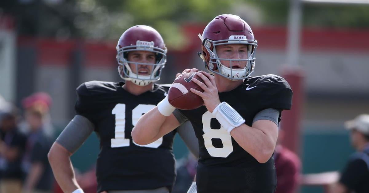 WATCH: Alabama's Blake Barnett works out with George Whitfield