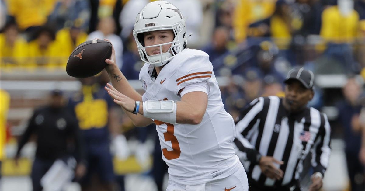 Quinn Ewers to start at QB in No. 1 Texas football's Red River Rivalry ...