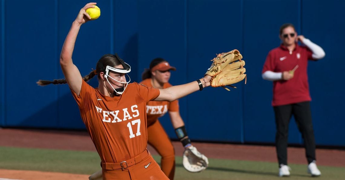Texas freshman Teagan Kavan throws a one-hit shutout, outduels Stanford ...