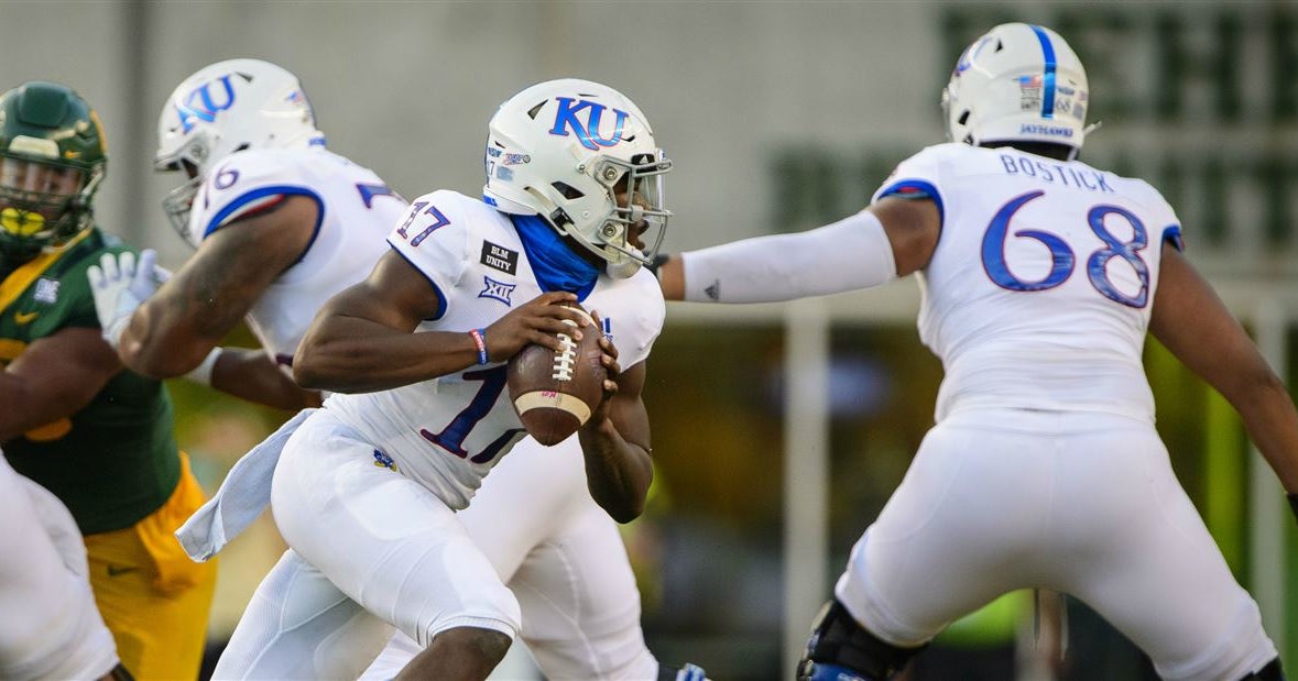 Kansas O-line talks improvement at Baylor, hopes for OSU contest