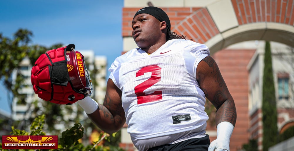 USC defensive line focused on improvements while learning new system ...