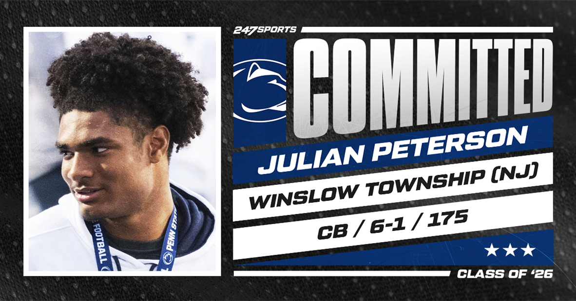 New Jersey cornerback Julian Peterson commits to Penn State following junior day visit