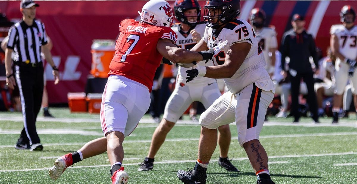 Utah's defensive end Van Fillinger is done for the remainder of the season