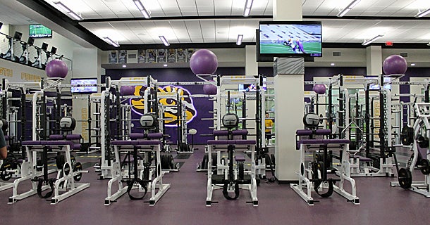 Photos: LSU Weight Room Renovation Completed