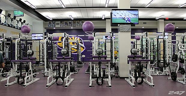 Photos: LSU Weight Room Renovation Completed