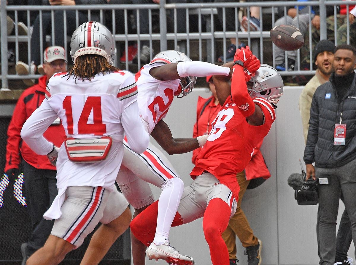Sights and Sounds: Emotional scene for Haskins marks OSU's spring game
