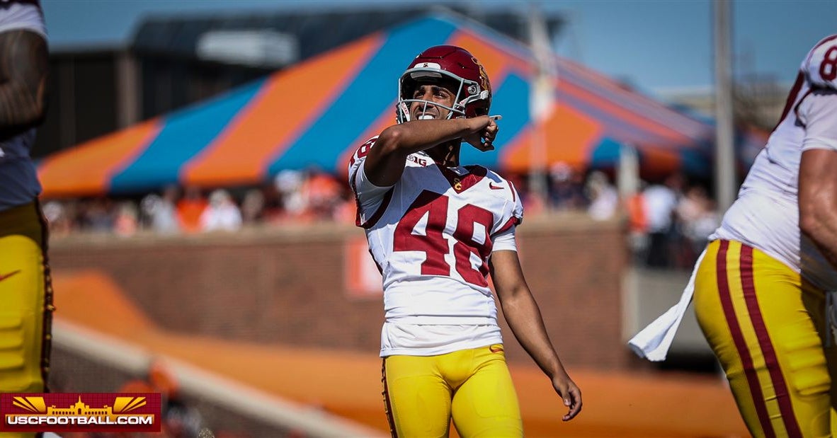 USC kicker Ryon Sayeri named Big Ten Special Teams Player of Week, Lou ...