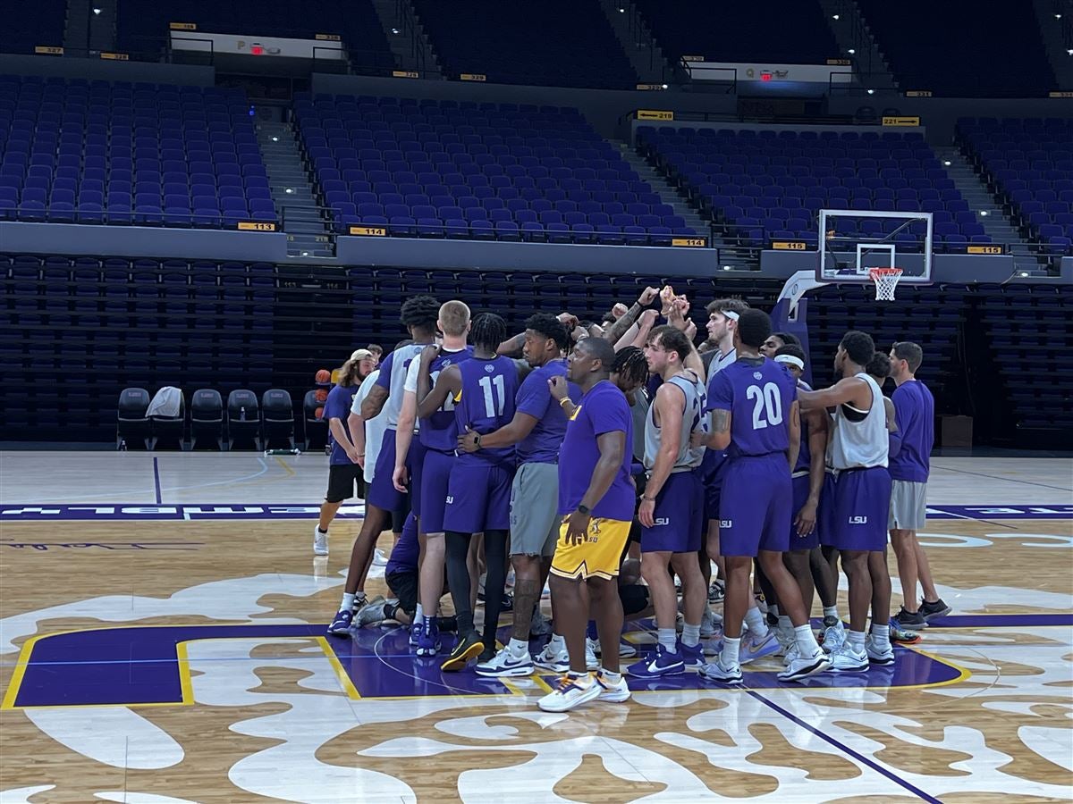 Practice notes from LSU basketball opening day of 2023-24