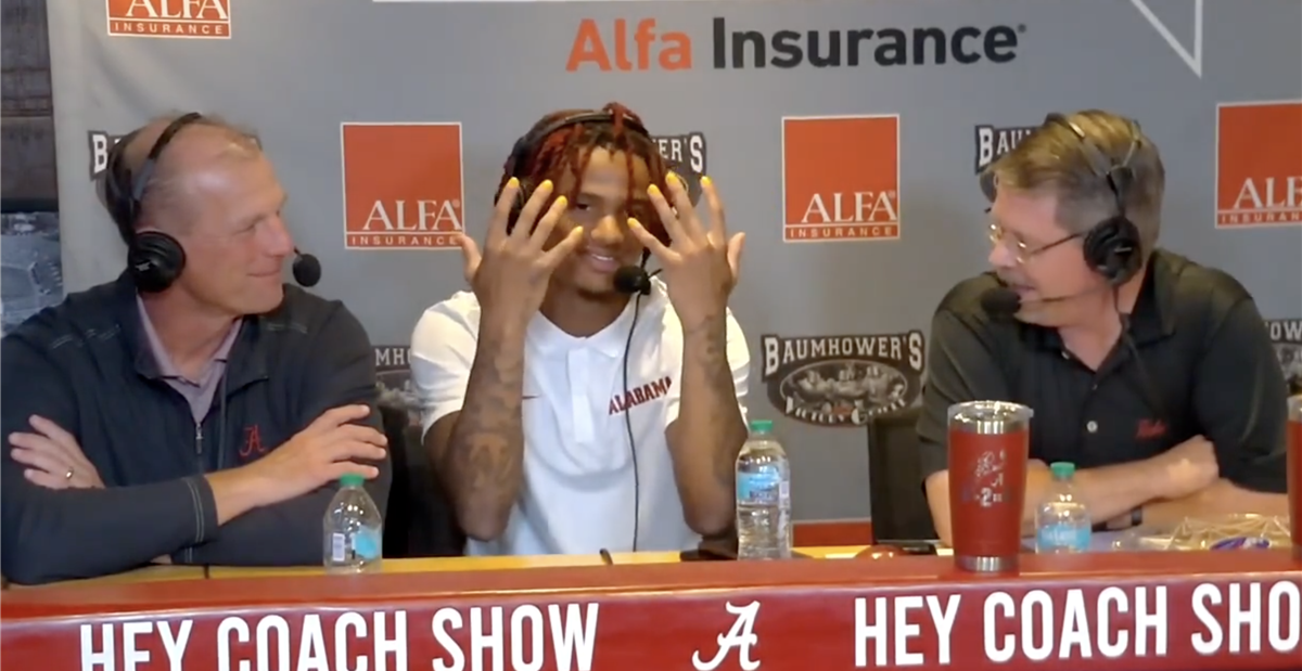 Alabama wide receiver Ryan Williams explains orange-painted finger ...