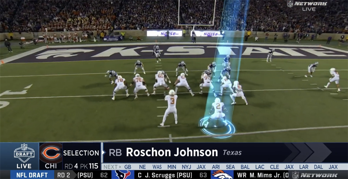 Watch: Chicago Bears take Texas RB Roschon Johnson with No. 115 overall ...