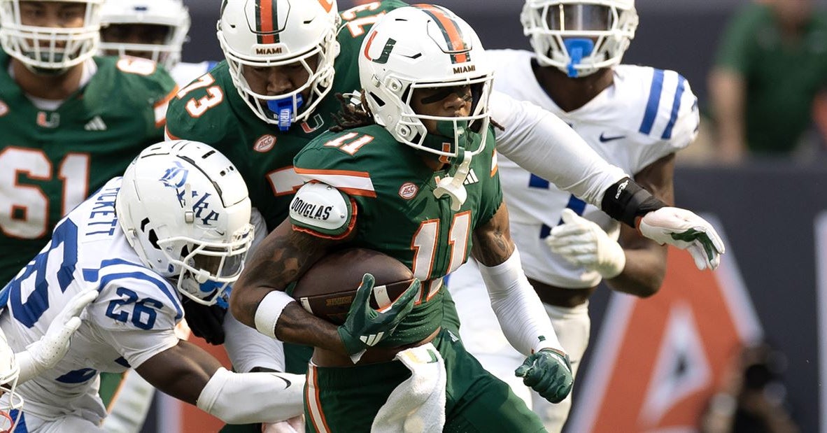 Five takeaways on No. 5 Miami's offense in win over Duke