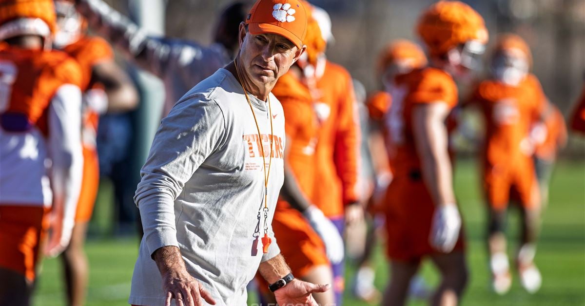 Everything Dabo Swinney said after Clemson football’s first scrimmage ...