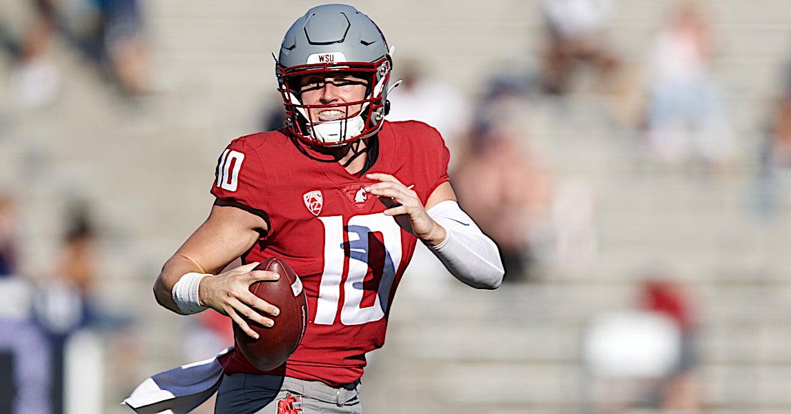 John Mateer's wild scramble was a first for WSU quarterback