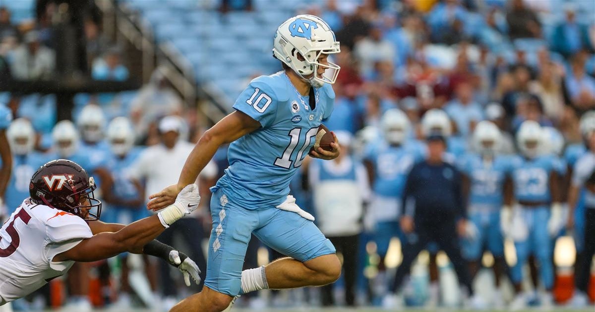 UNC football: Drake Maye evaluates progress as Tar Heels starting QB ...