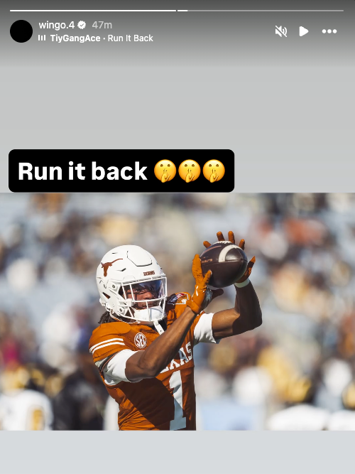 Texas WR Ryan Wingo announces return to Longhorns for 2026