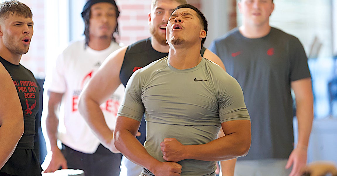 Tanner Moku tests well across the board at WSU Pro Day