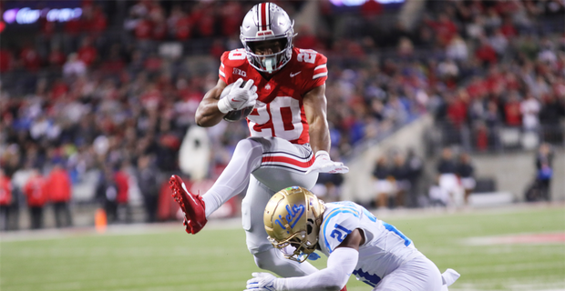 Photos: One-handed catches, hurdles and more in Ohio State's victory ...