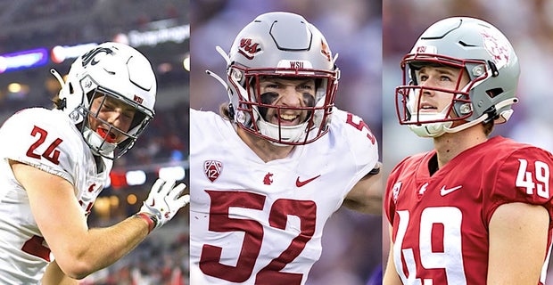 WSU seniors Kyle Thornton, Dean Janikowski and Cooper Mathers walk down ...