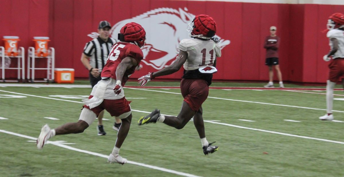 Don't overlook Sam Mbake in Arkansas wide receiver room
