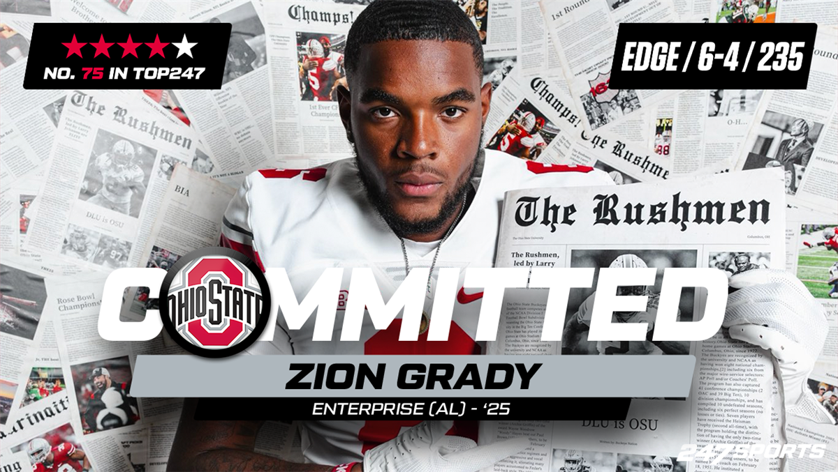 BREAKING: High 4-star DE/edge Zion Grady commits to Ohio State ...