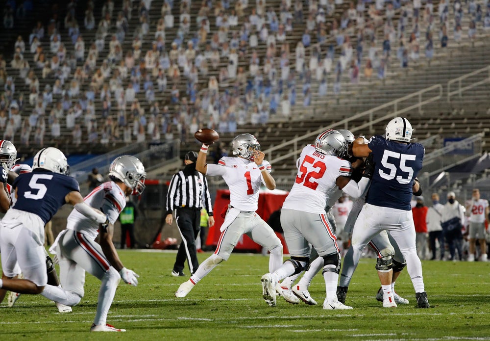 Sights and Sounds: Buckeyes upend Penn State in empty stadium