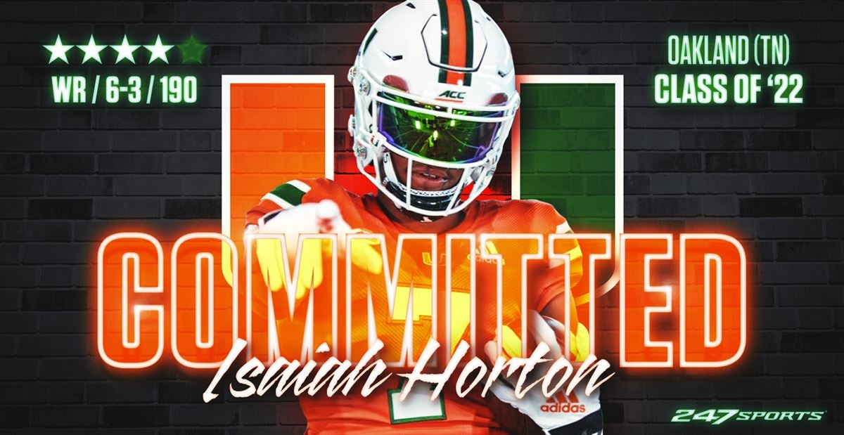 4-star WR Isaiah Horton commits to Miami