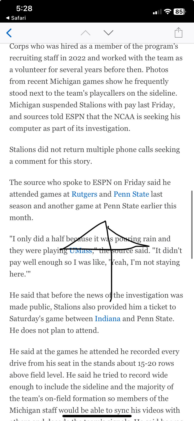 Michigan has a cheating issue…