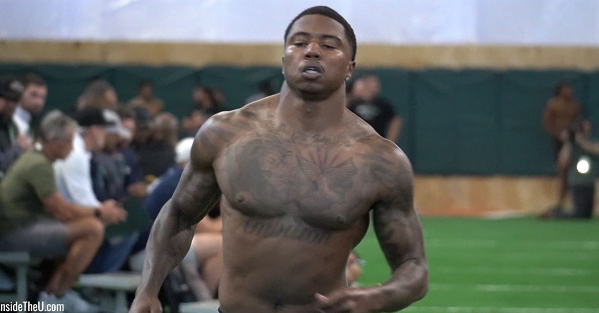 VIDEO: Hurricanes run 40-yard dash at Miami Pro Day