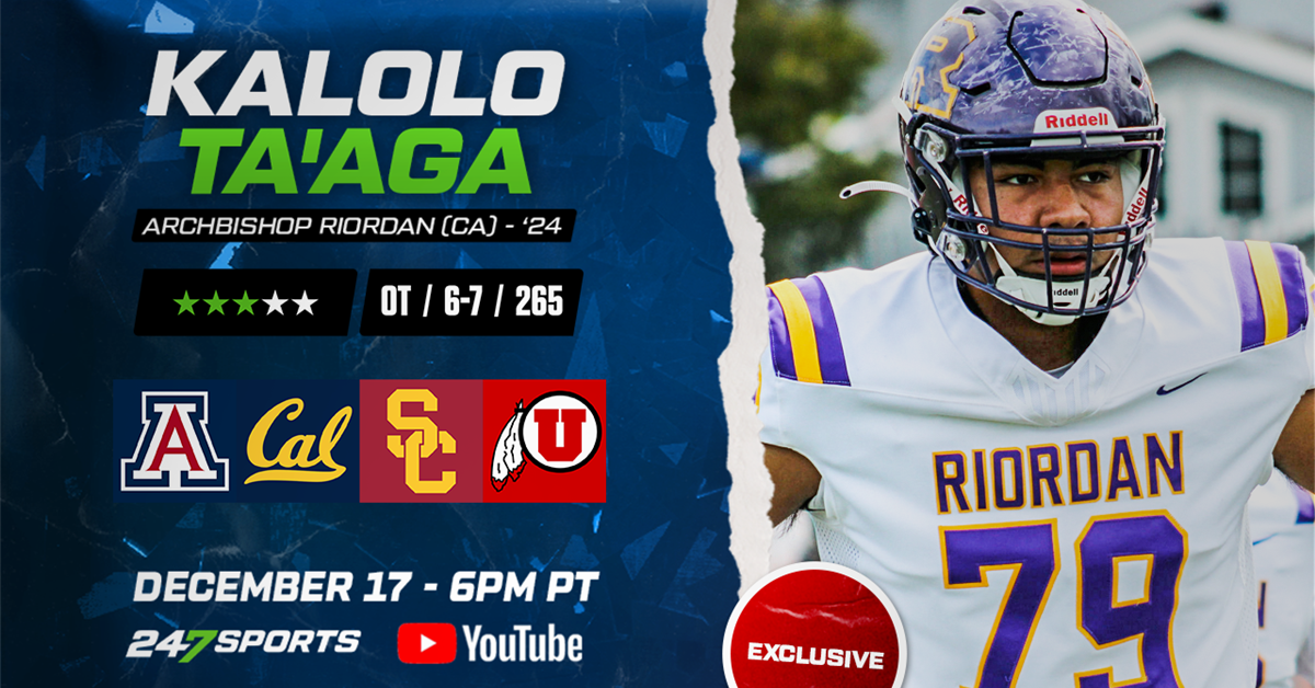Bay Area OL Kalolo Ta'aga to announce commitment on 247Sports YouTube ...