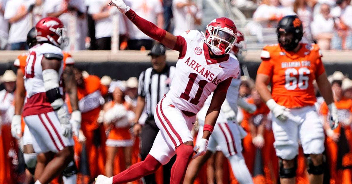 Arkansas loses cornerback Jaylon Braxton to transfer portal