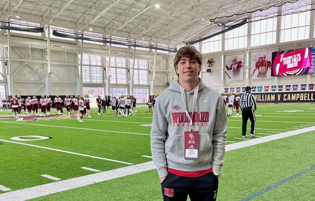 '24 WR Ben Grice "Feels Special" During Boston College Visit
