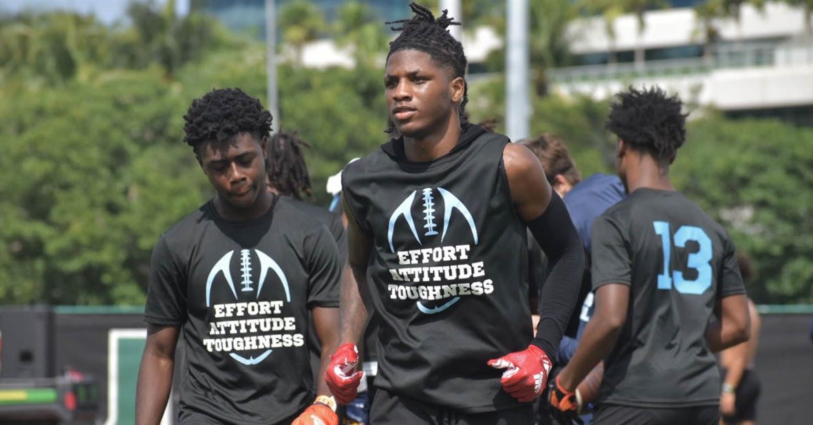 Local WR Jacory Barney Jr. got Miami's attention after strong ...