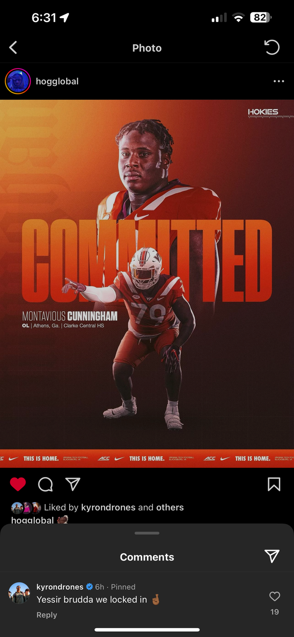 Transfer Portal Commitment: Virginia Tech lands OL Montavious Cunningham