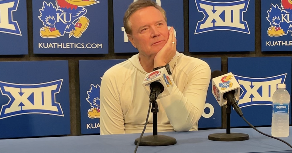 WATCH: Bill Self, Flory Bidunga look ahead to KU's exhibition vs. Washburn