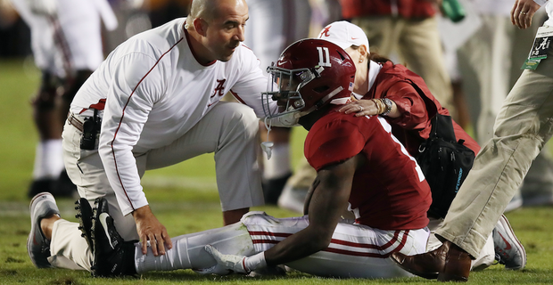 Injury updates on Henry Ruggs III, Najee Harris after LSU game