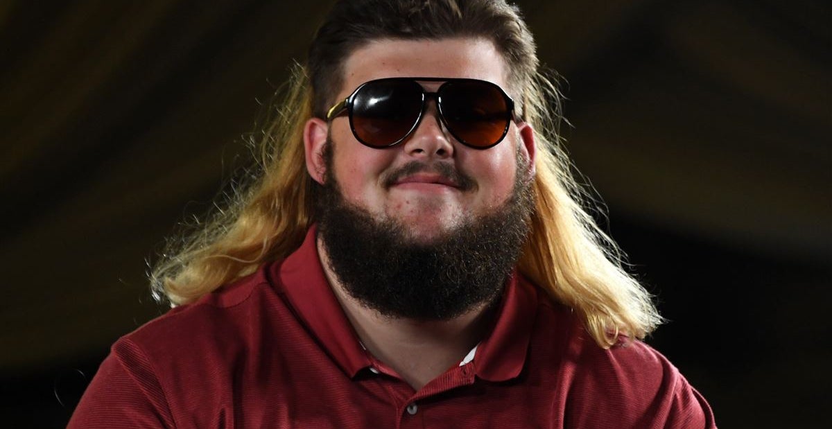 The view on WSU hoss Liam Ryan's mullet at Pac-12 Media Day