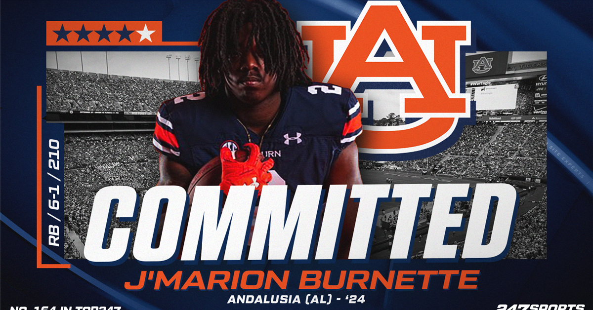 Auburn lands commitment from Top247 RB J'Marion 'Phat' Burnette