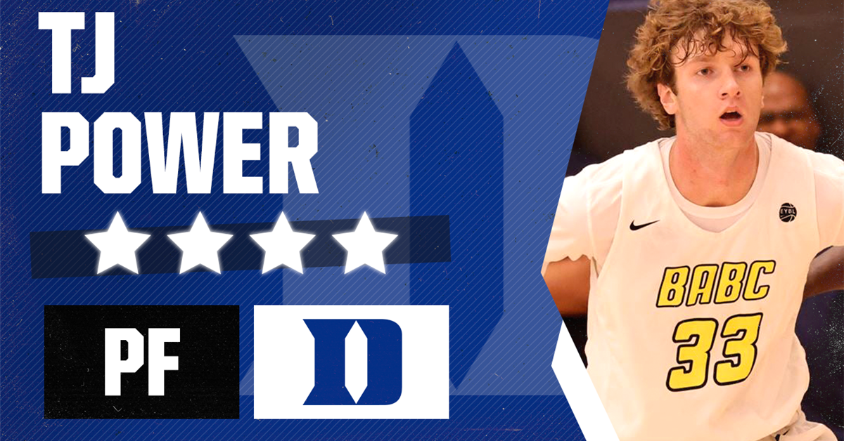 TJ Power commits to Duke live on 247Sports