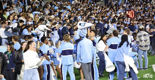 Photos: Tar Heels, Fans Celebrate Winning Rivalry Thriller
