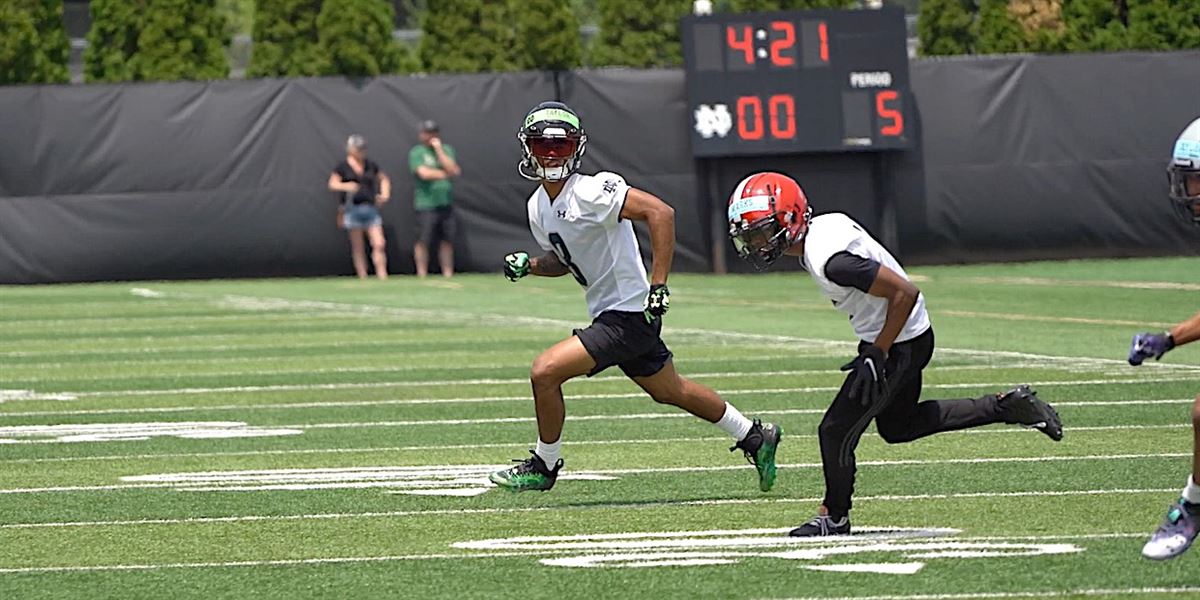 WATCH: 2025 DB Ivan Taylor at Notre Dame's Irish Invasion