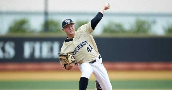 Wake Forest pitcher Jared Shuster taken in 1st Round by Atlanta