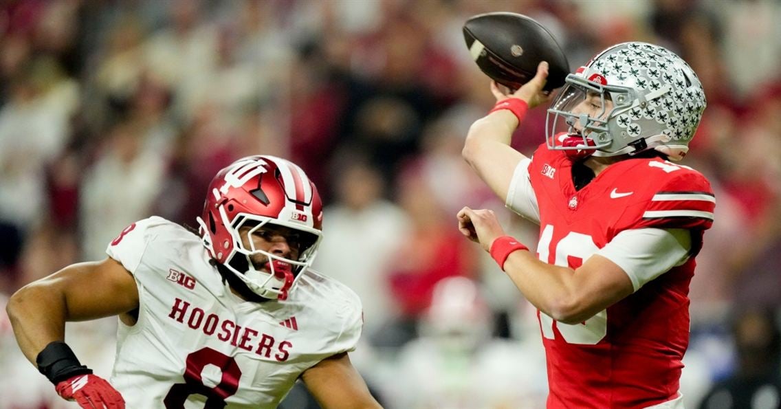 No. 2 Indiana sacks No. 1 Ohio State’s Big Ten title hopes in 13-10 win